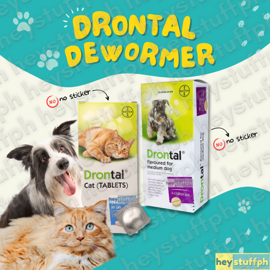 Drontal Per Tablet Tasty Dewormer for Dogs and Cats | Shopee Philippines