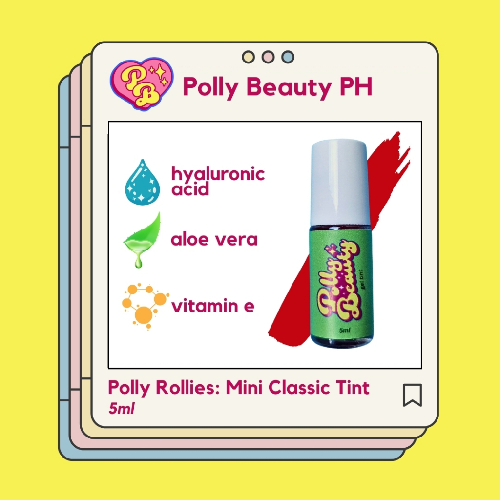 Polly Rollies: Mini Classic Tint (Gel & Water based liptint) 5ml by Polly Beauty PH | Shopee ...