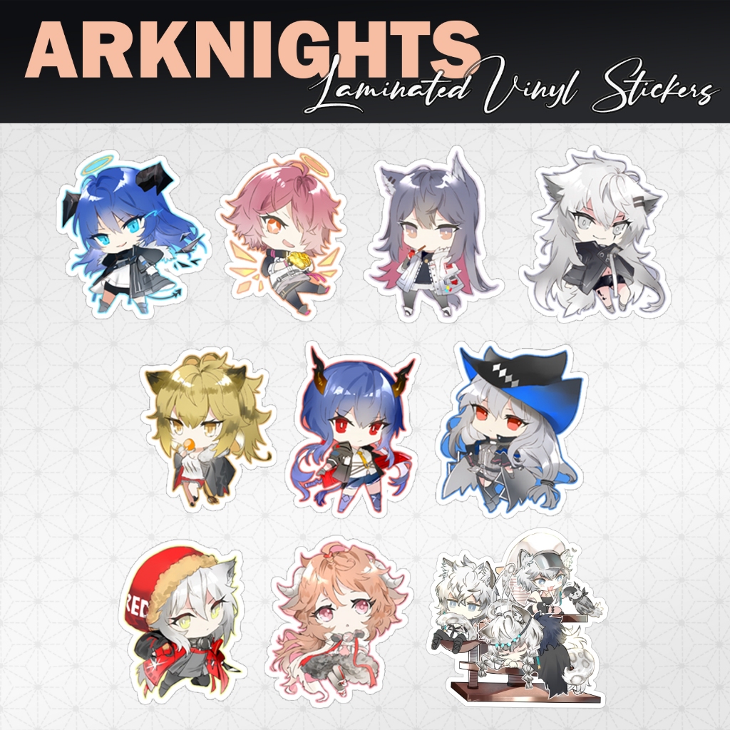 Waterproof VINYL STICKER — Arknights Holographic Sticker artist ketten ...