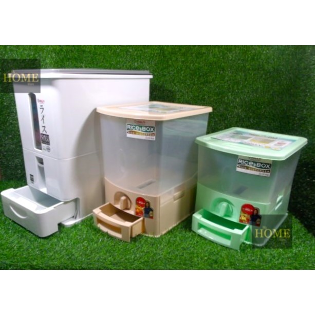 Jolly Plactic Rice Dispenser/Rice Box(10kg, 20kg & 25kg) | Shopee ...