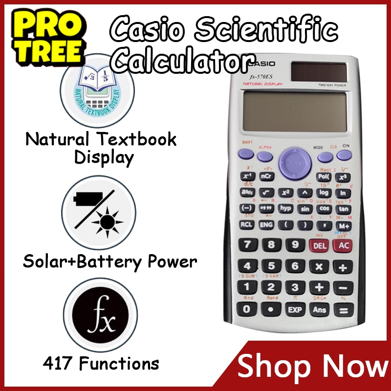 Casio Scientific Calculator FX-570ES Student Function Scientific ...