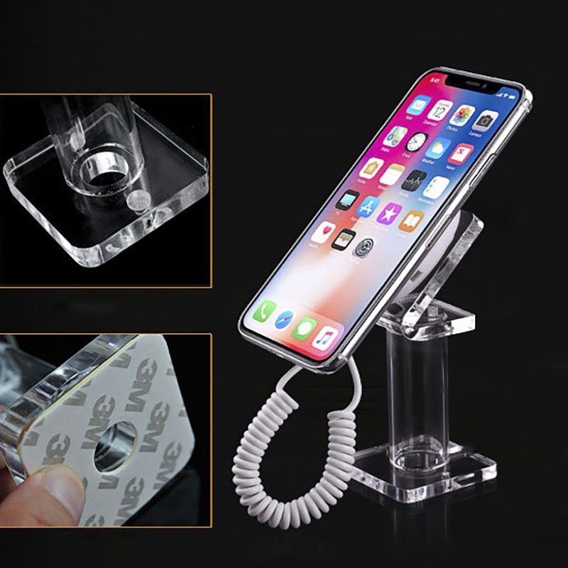 Acrylic Security Mobile Phone Display Stand Holder Transparent Anti ...