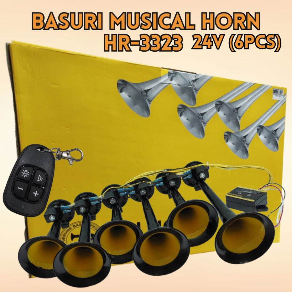 OSCPA BASURI MUSICAL HORN 24V 130DB W/ TURBO CONTROLLER FOR BUS ,TRUCK & HEAVY DUTY VEHICLES ...
