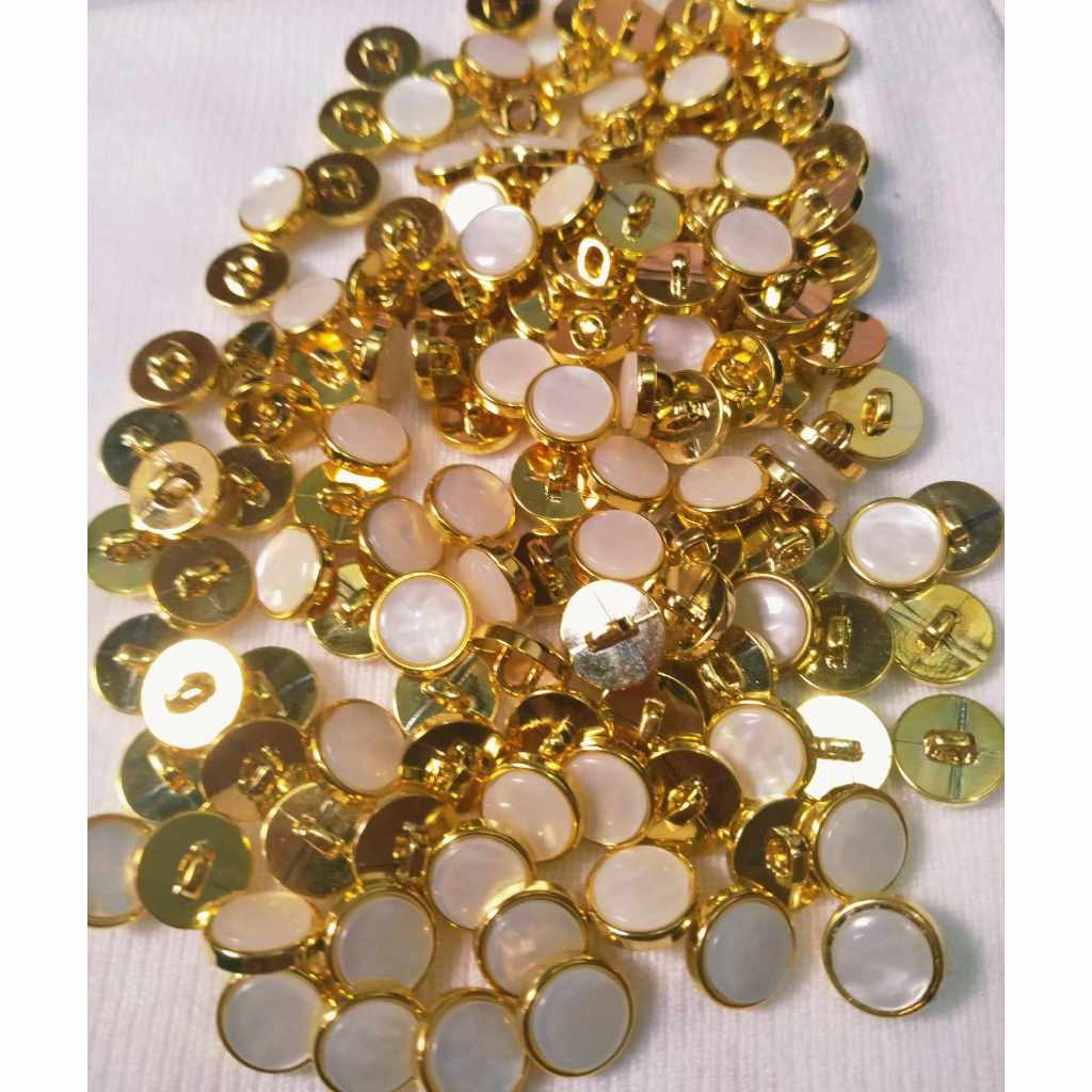 fancy shank buttons for polo barong blouse dep.ed uniform gold plated ...