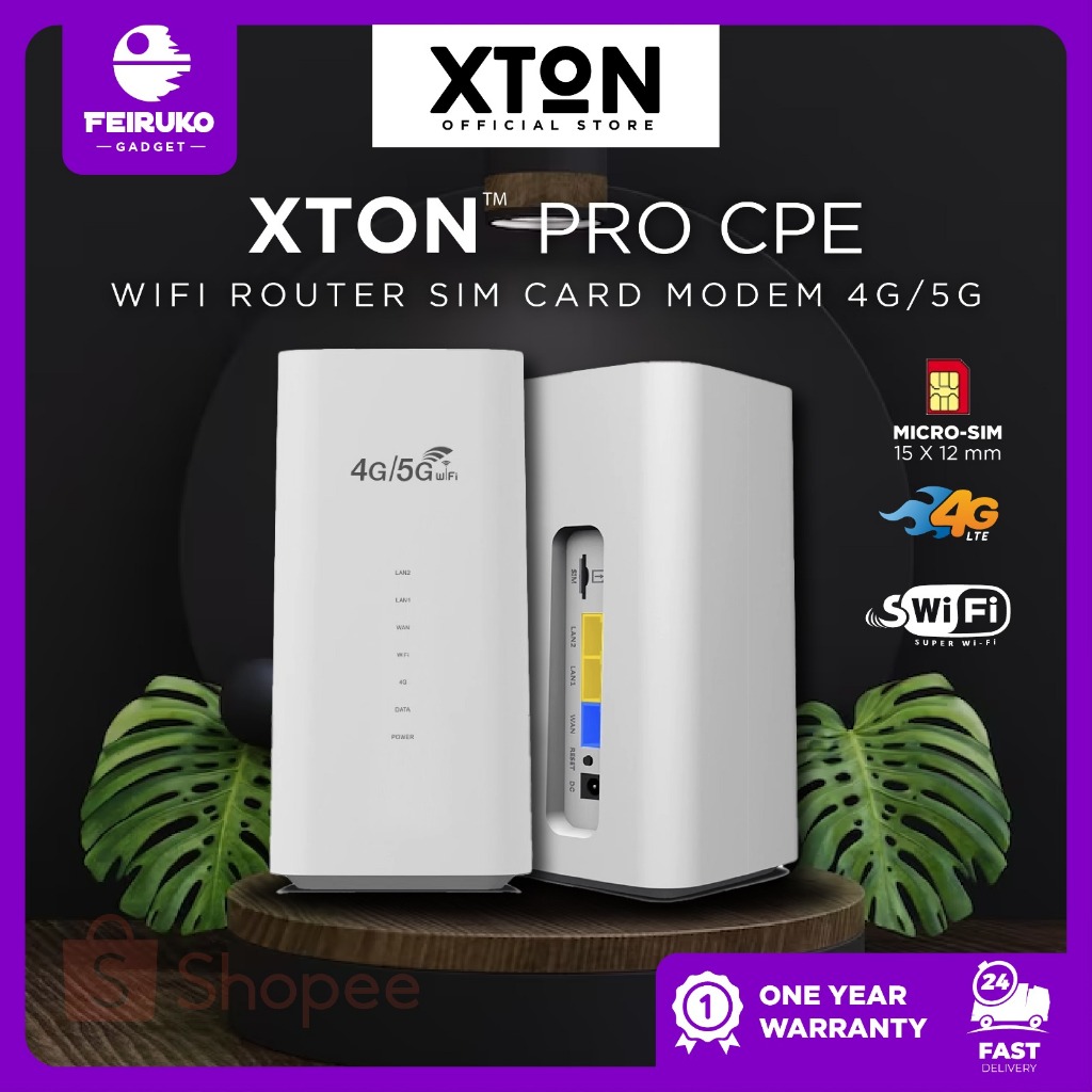 XT-WiFi Router Sim Card Modem 4G/5G Pro CPE Original LTE Cat12 2.4G 5G ...