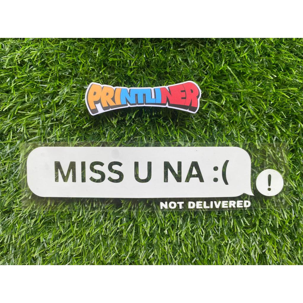 MISS U NA STICKER DECALS FOR MOTORCYCLE, CARS & ETC (WATERPROOF ...