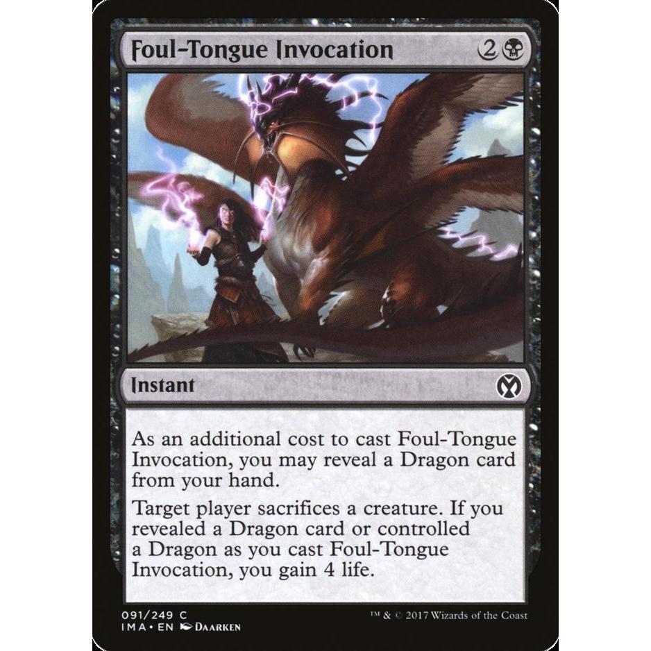 Magic the Gathering | Foul-Tongue Invocation | Shopee Philippines