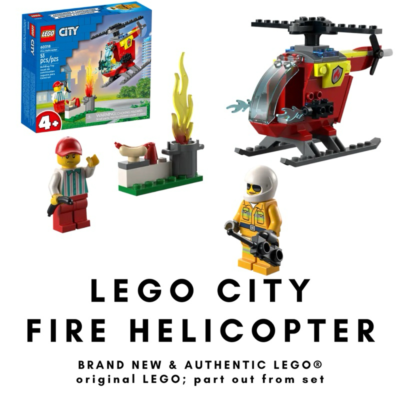 LEGO City 60318 Fire Helicopter | Shopee Philippines