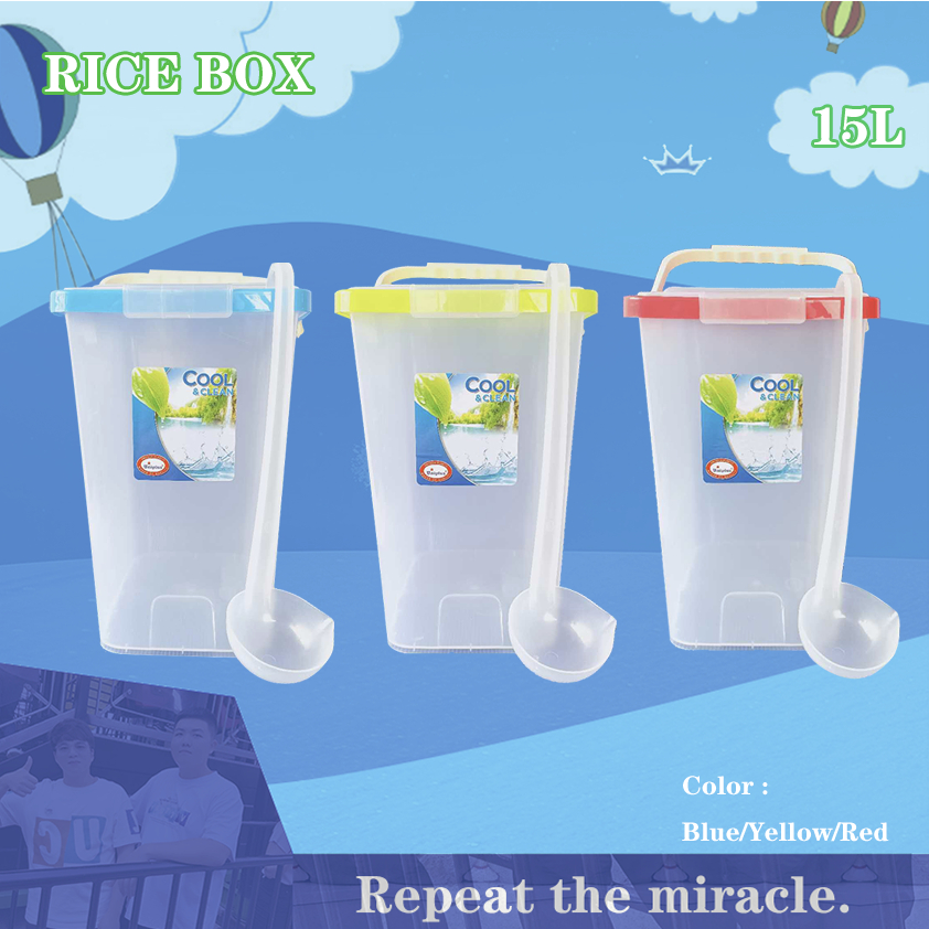 SJM MALL- 15 Liters WATER/JUNCE CONTAINER/JUG/ W/LADDLE 3 COLORS ...