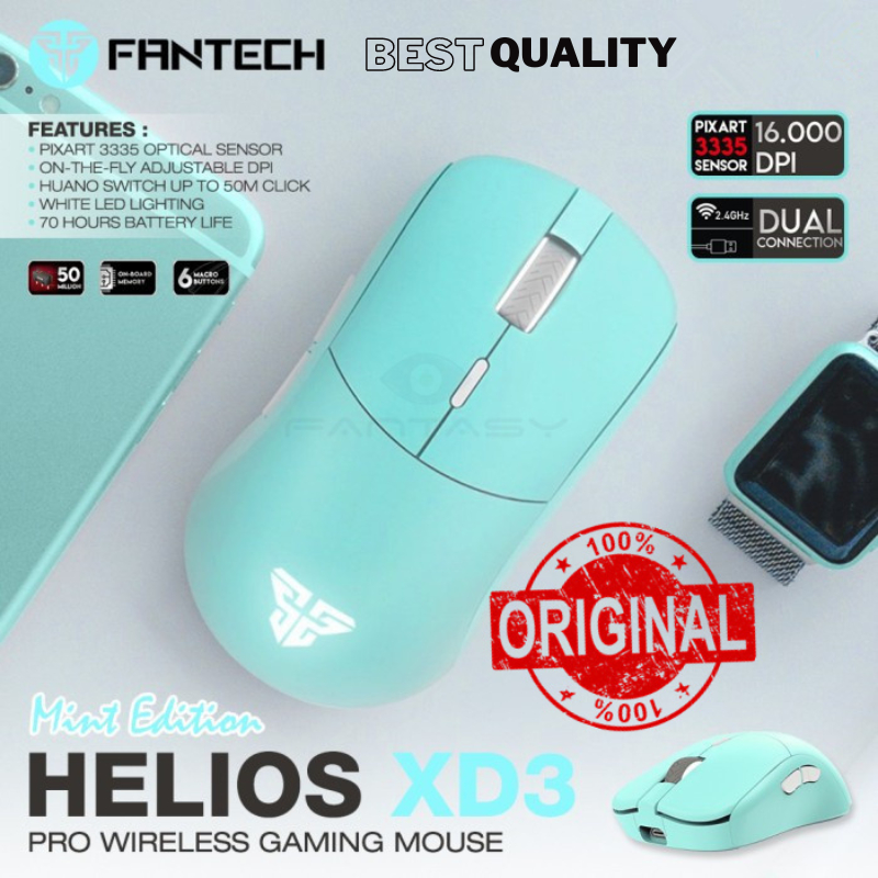 FANTASY Fantech Helios XD3 Mint Green Edition Dual Connection Gaming ...