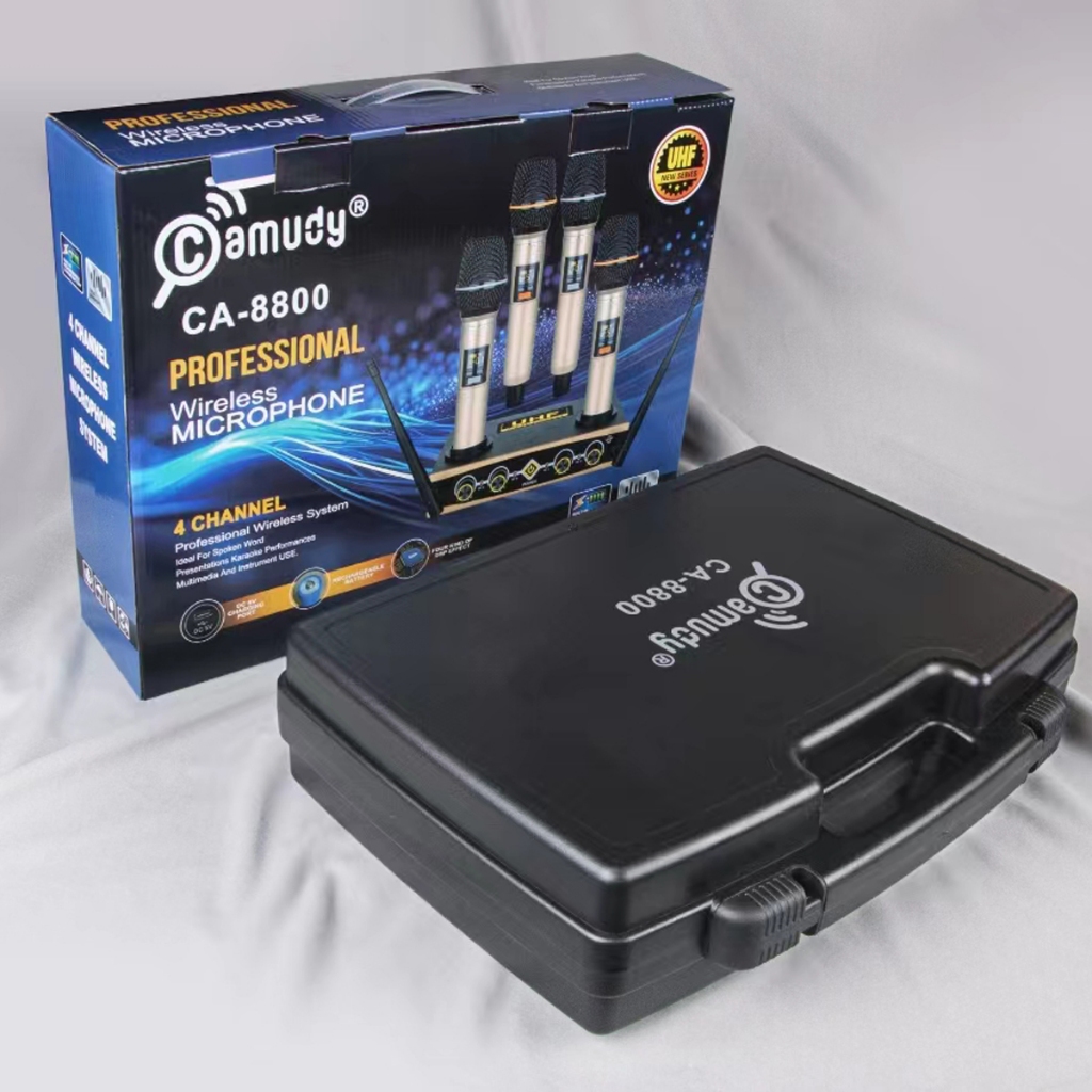 YUTU CA8800 Professional Wireless Microphone Set 4 MIC | Shopee Philippines
