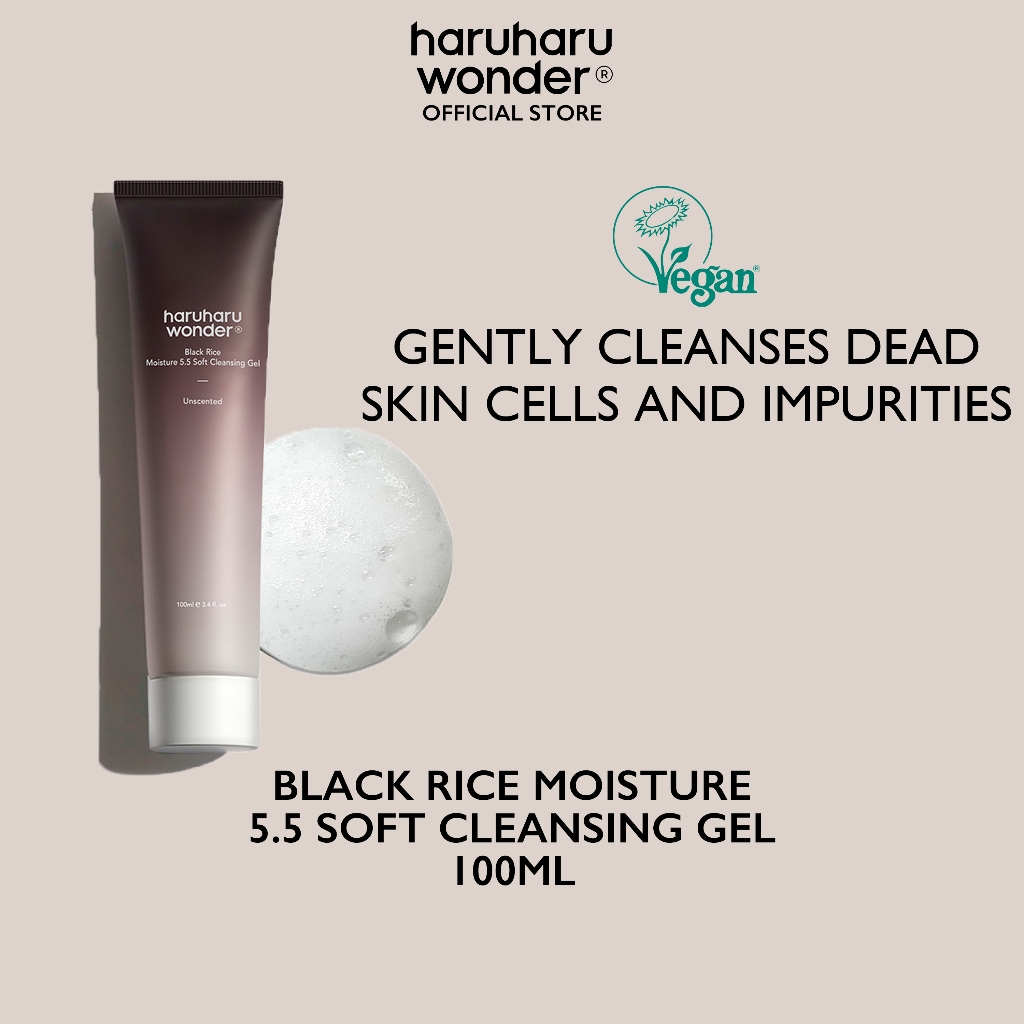 haruharu wonder Black Rice Moisture 5.5 Soft Cleansing Gel 100ml ...