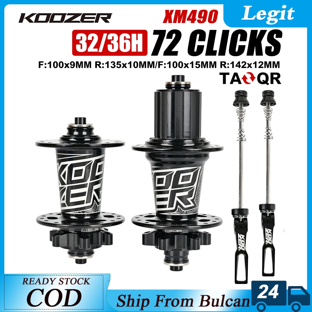 Koozer XM490 PRO 8-12s 32/36H MTB Hub 4 Bearing 6 Pawls 72 Click ...