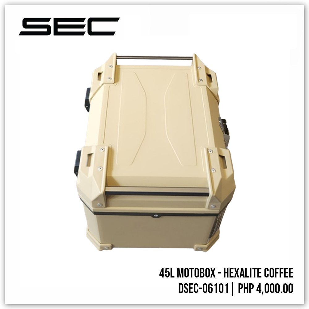 SEC Topbox 45 Liters Top Box for Motorcycle Motobox - Hexalite Mujibox ...