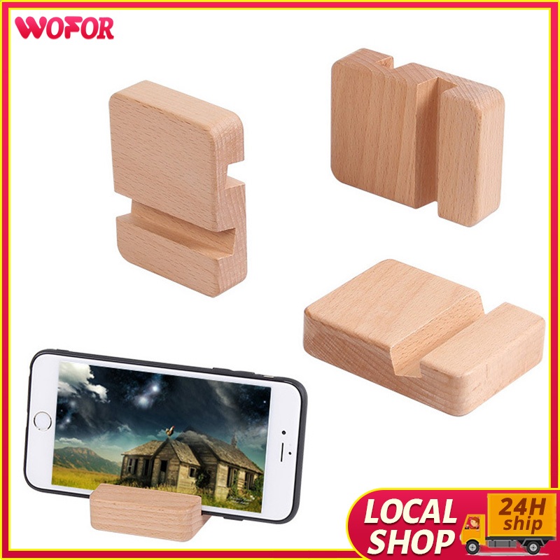 Simple Fashion Wooden Mobile Phone Stand Single Slot Mobile Phone Stand ...