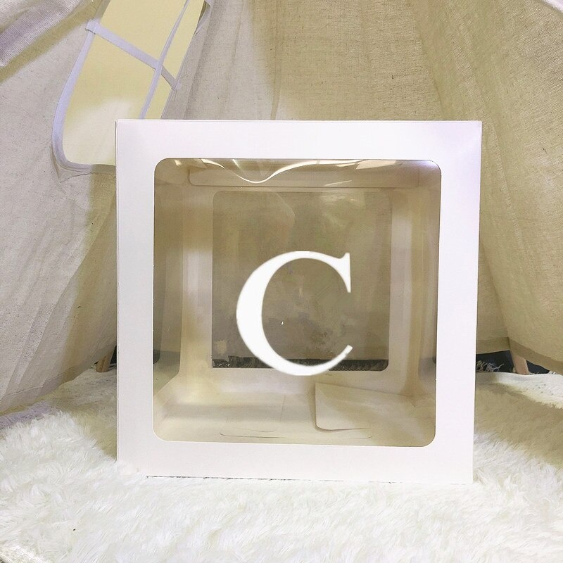 Transparent White Balloon Box Boss Baby Theme Party Decorations ...