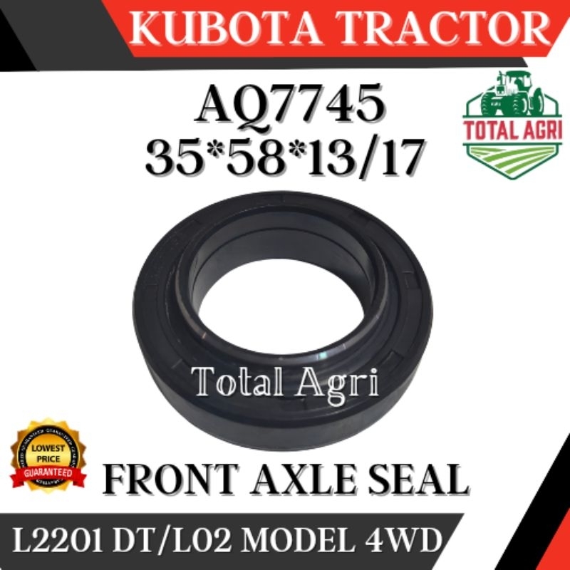 OIL SEAL Front Axle Seal AQ7745/AQ7745E Kubota Tractor L2201 DT L02 Model 4WD | Shopee Philippines