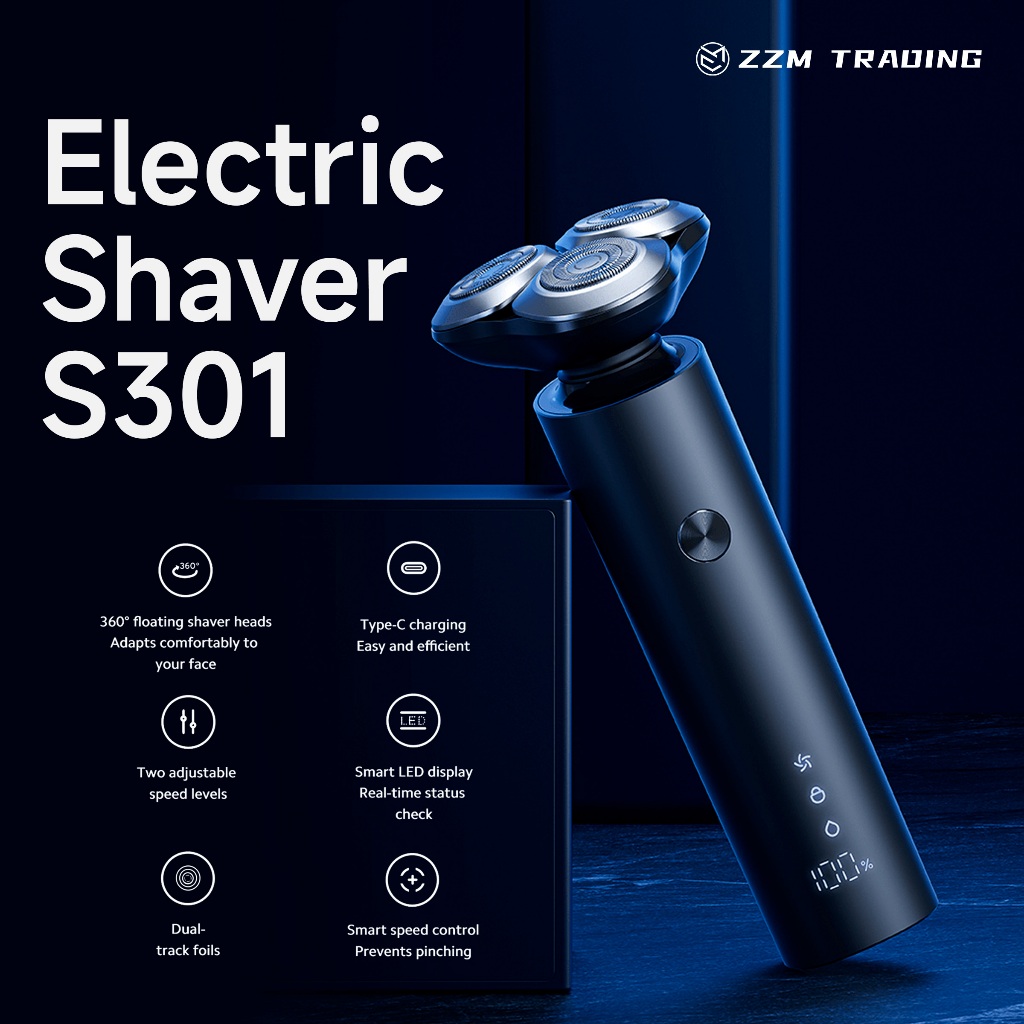 Xiaomi Electric Shaver S310/S101/S100 Portable Rechargeable Water Resistant Shaver ZZM Trading ...
