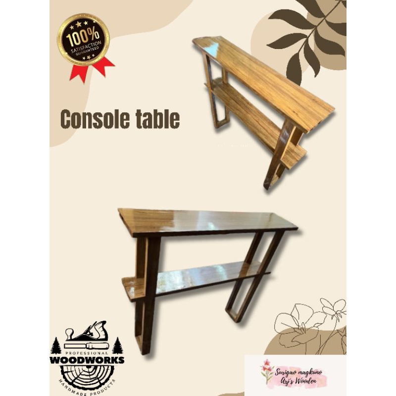 CONSOLE | disk table | MAGKUNO WOOD | Shopee Philippines