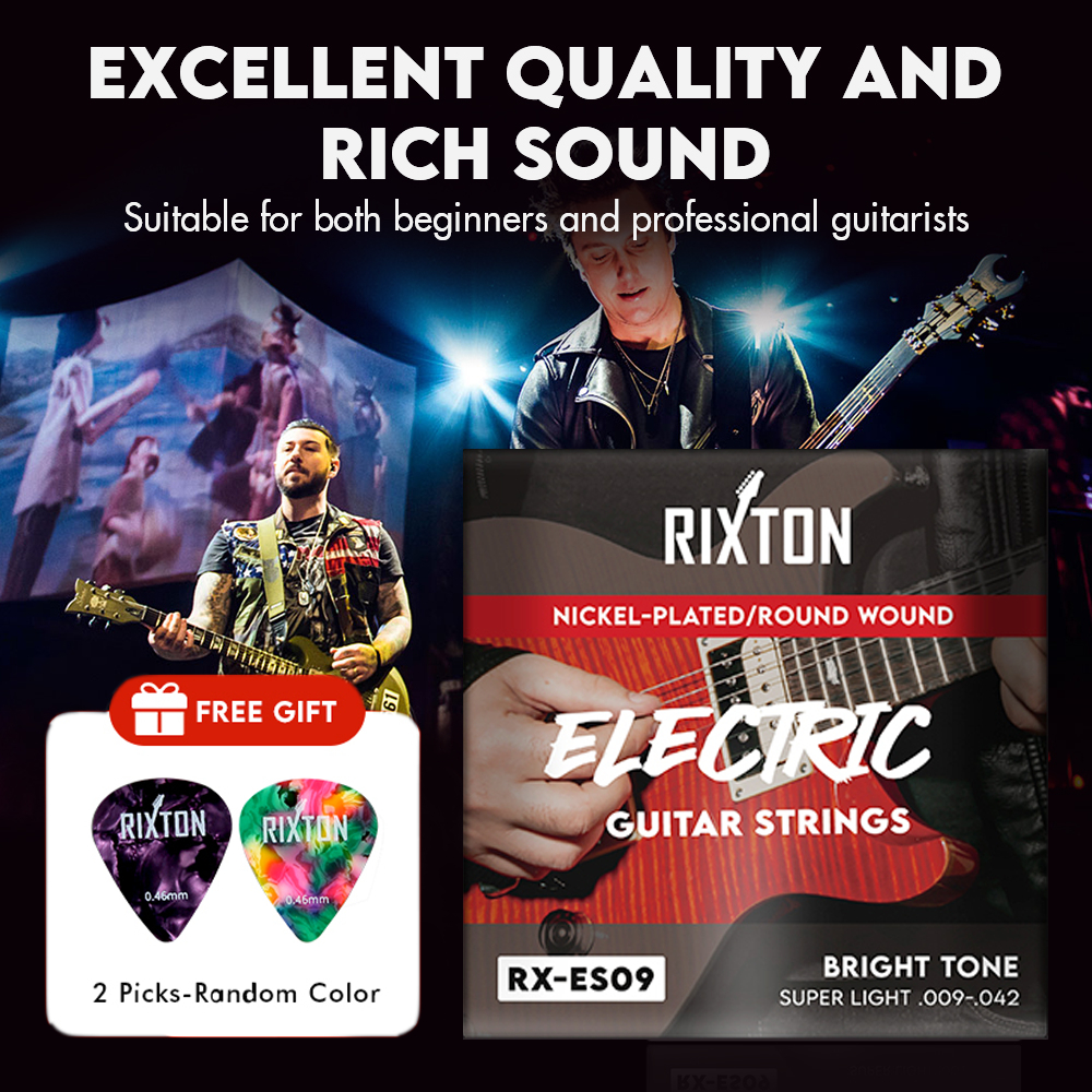 RIXTON Electric Guitar Strings Regular Top 10-46 Strings Suitable both ...