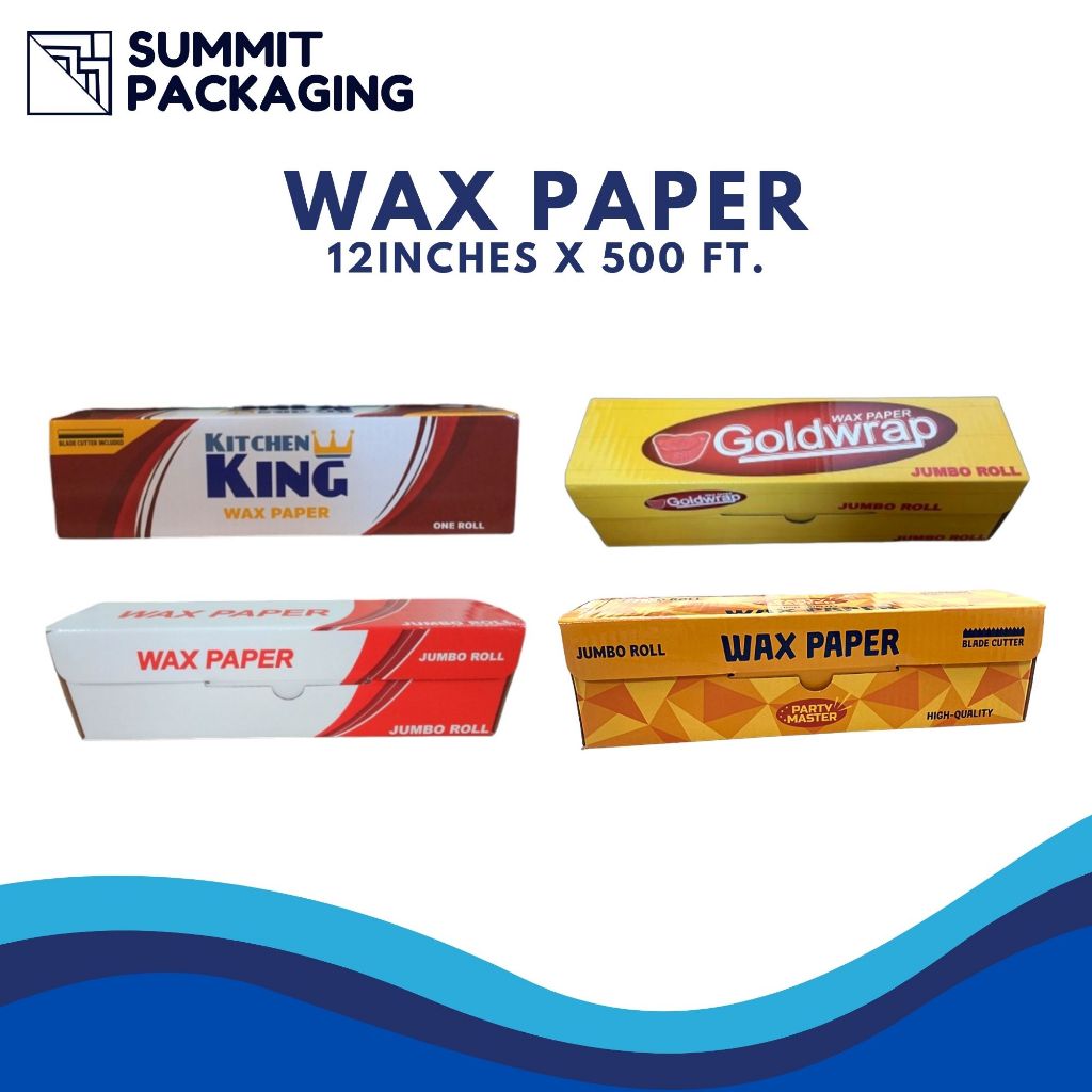 Wax Paper Jumbo Roll 12 inches x 500 ft. (Goldwrap / Kitchen King ...