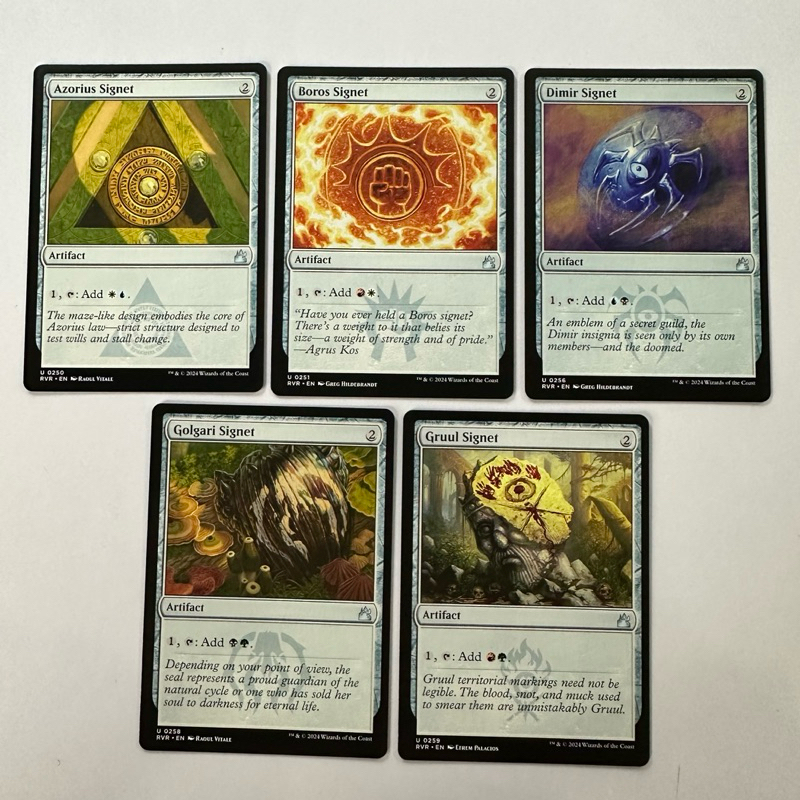 AZORIUS BOROS DIMIR GOLGARI GRUUL SIGNET | RVR RAVNICA REMASTERED ...