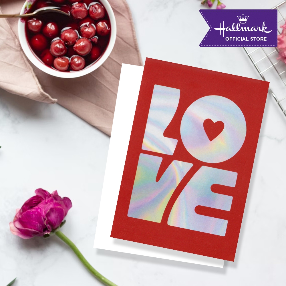 Hallmark Love Greeting Card (LOVE) with envelope 17cm x 12 cm | Shopee ...