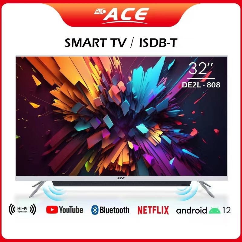 ACE 32" Smart Digital-DE2L LED-808 (Android 12, ISDB, Bluetooth and Built-in Soundbar) | Shopee ...