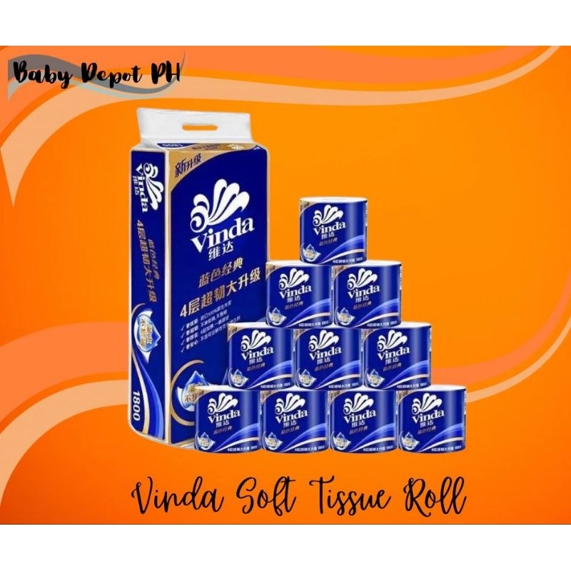 Vinda Soft Tissue Roll 4ply | Shopee Philippines