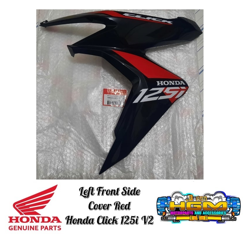 LEFT SIDE FRONT COVER (RED) 2020 MODEL HONDA CLICK 125i V2 | 64600-K60 ...