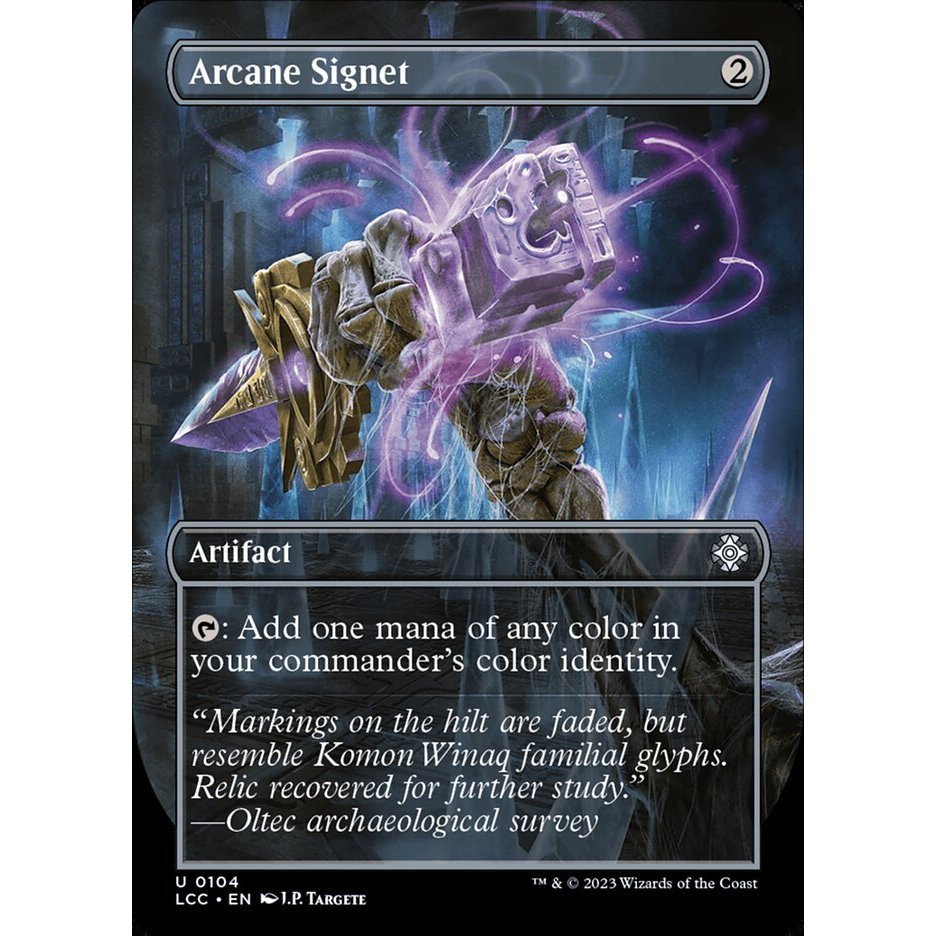 MTG CARD: LCI Arcane Signet (0104 - Borderless Box Topper) | Shopee ...