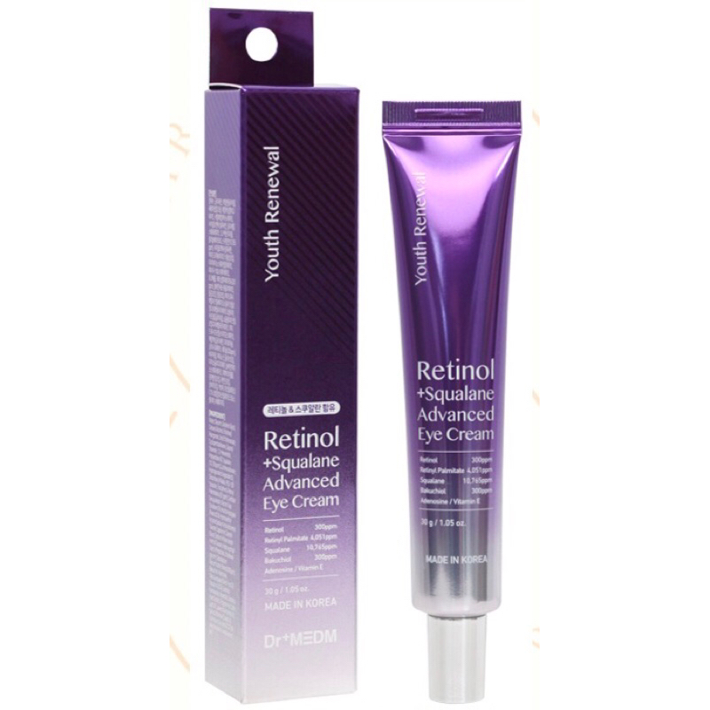 DERMAL KOREA Dr+MEDM Retinol+Squalane Advanced Eye Cream (30g) | Shopee ...