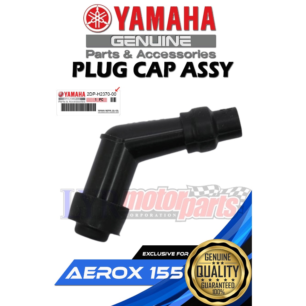 YAMAHA GENUINE SPARKPLUG CAP ASSY AEROX 155 (SP 2DP-H2370-00-00) / 2DP ...