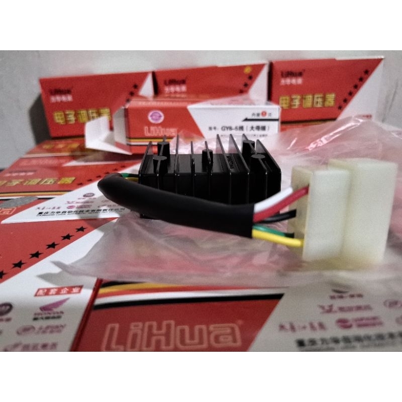 100% original LIHUA Fullwave Rectifier Regulator 5pin GY6 | Shopee ...