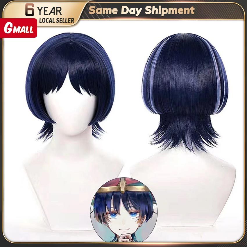 【Fast Delivery】 Scaramouche Wanderer Cosplay Wig Genshin Impact Short ...
