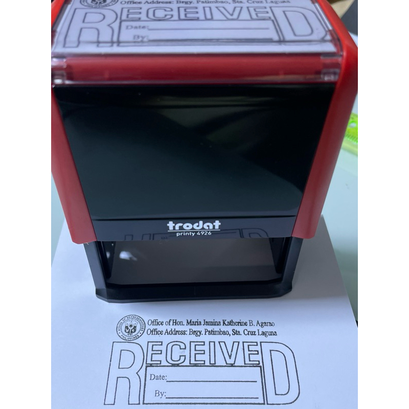 PERSONALIZED COSTUMIZED SELFINKING STAMP | Shopee Philippines