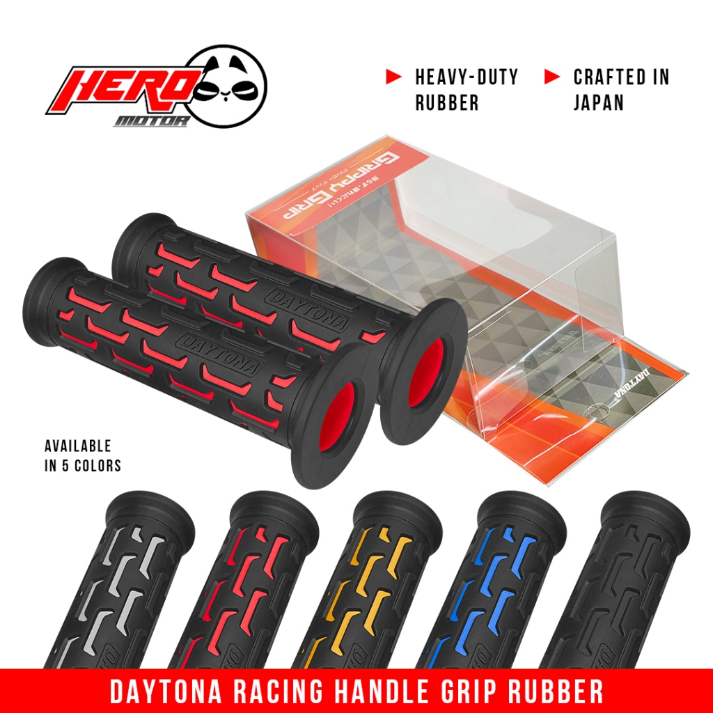 Daytona Racing Handle Grip Rubber Heavy-Duty Crafted in Japan Universal ...