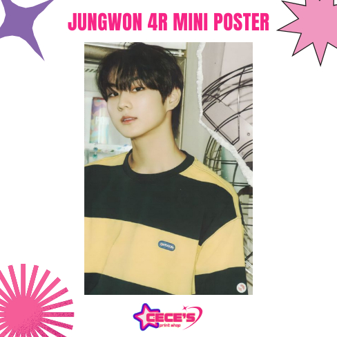 Enhypen Jungwon Mini Poster 4R | Shopee Philippines