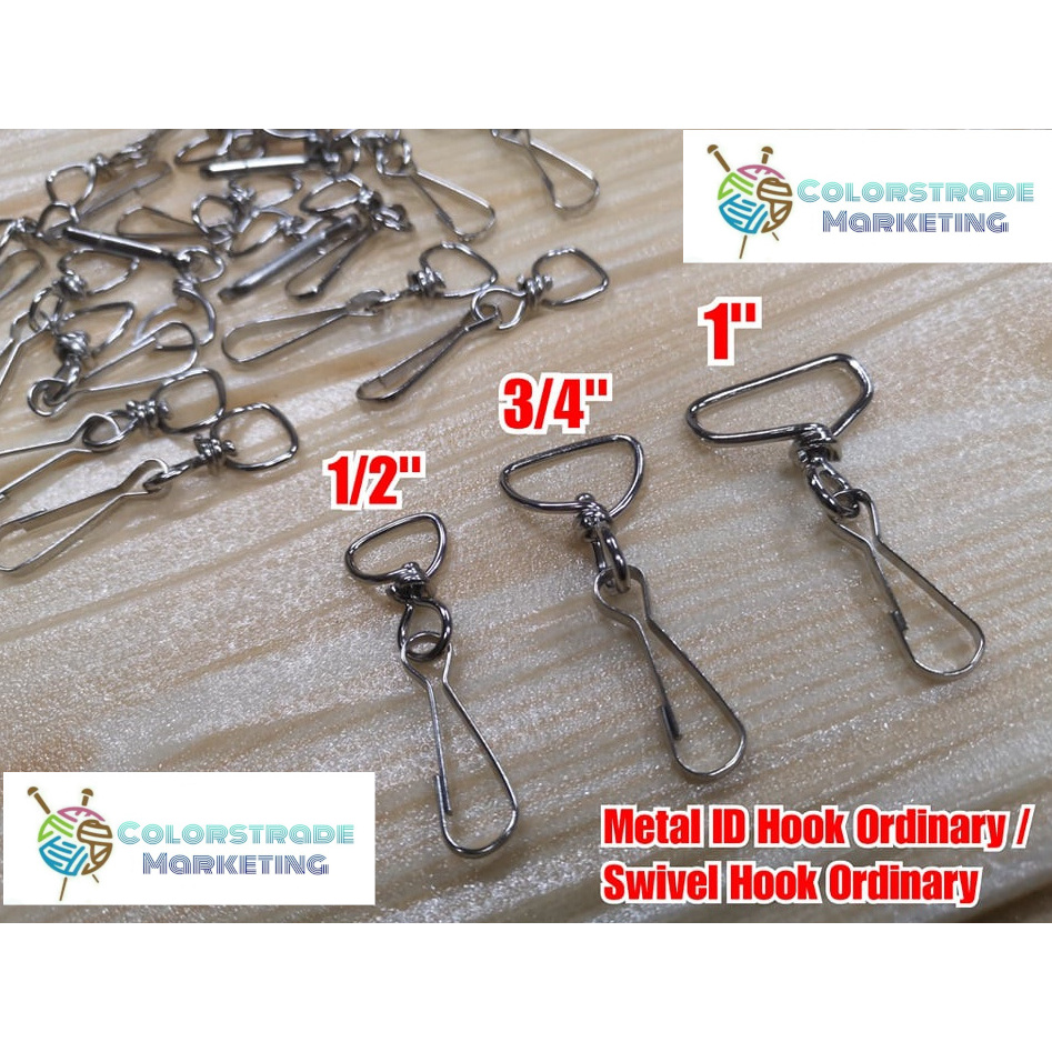 Metal ID Hook Ordinary Swivel Hook Rotating Hook for Lanyard Making ...