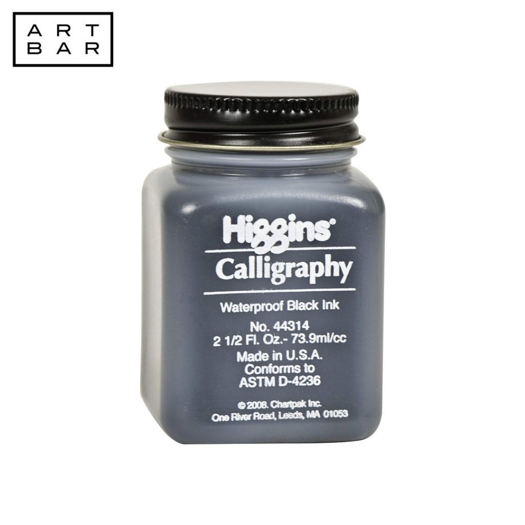 Higgins Calligraphy Waterproof Ink Bottle Art-H-Ci2.5Oz Black 2.5 Oz ...