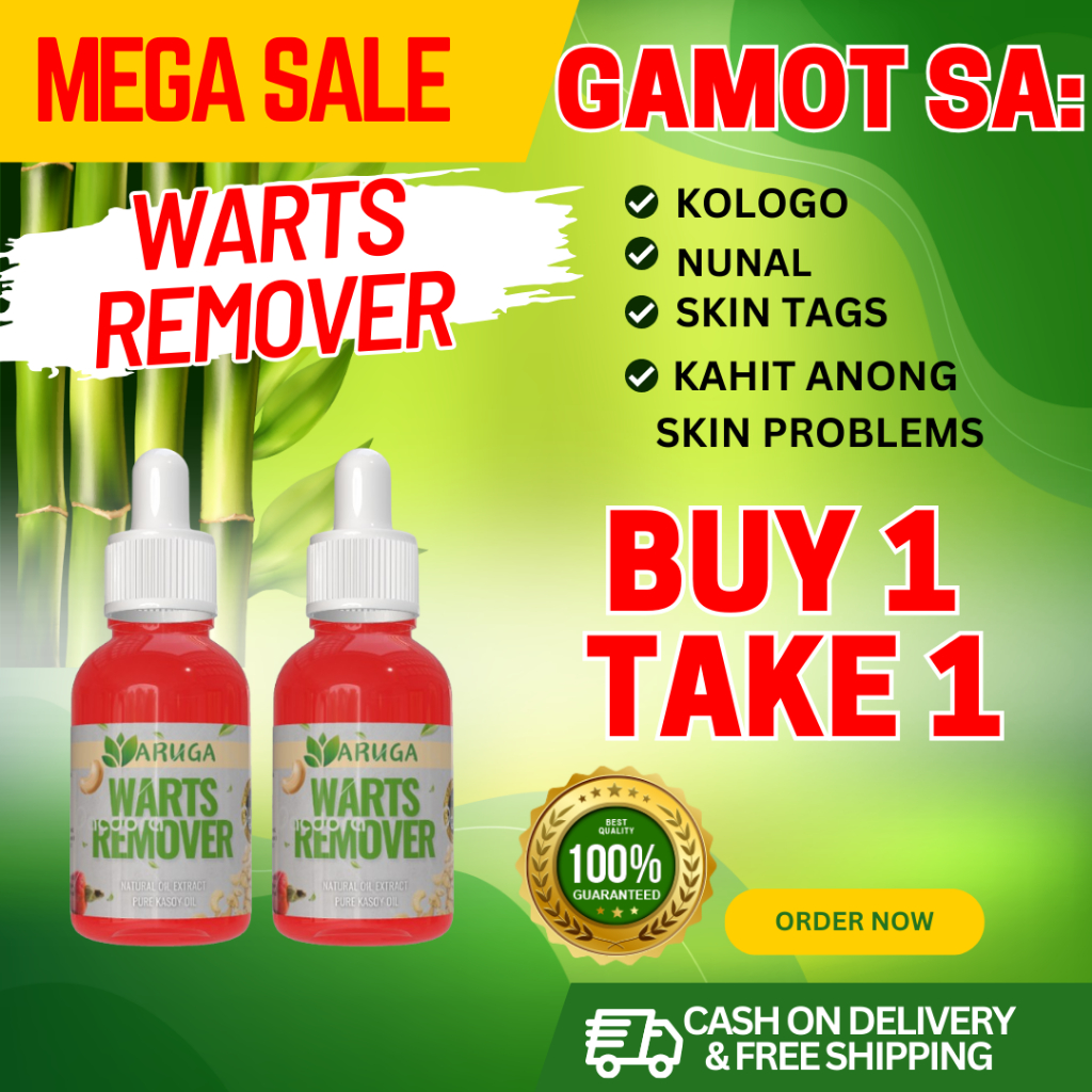BUY1TAKE1 Aruga Effective Pure KASOY OIL Solution for WART, SKINTAG ,MOLE REMOVERKulugoGenital ...