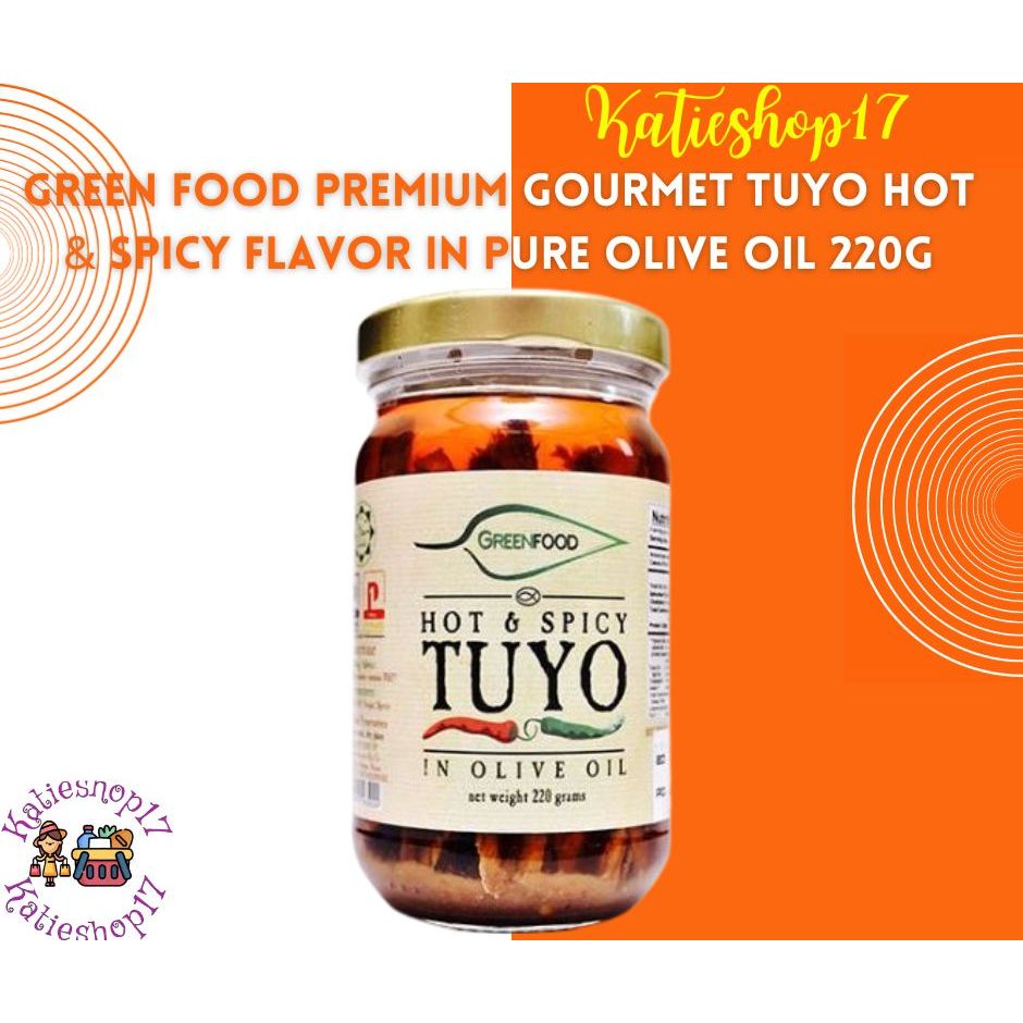 Green Food Premium Gourmet Tuyo Hot & Spicy Flavor in Pure Olive Oil ...