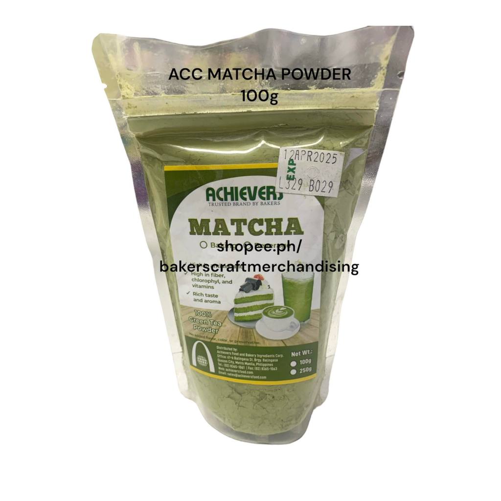 Achievers ACC Matcha Powder 100g EXP DEC 8, 2025 | Shopee Philippines