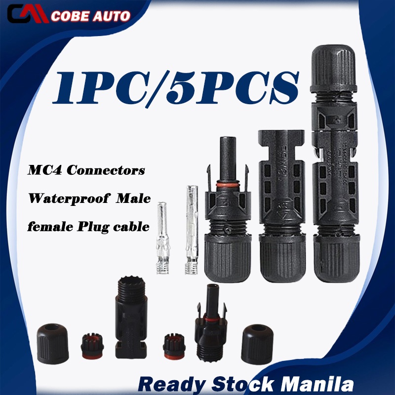 1 Pair MC4 Connector Solar Panel Cable Connectors Terminals for Solar ...