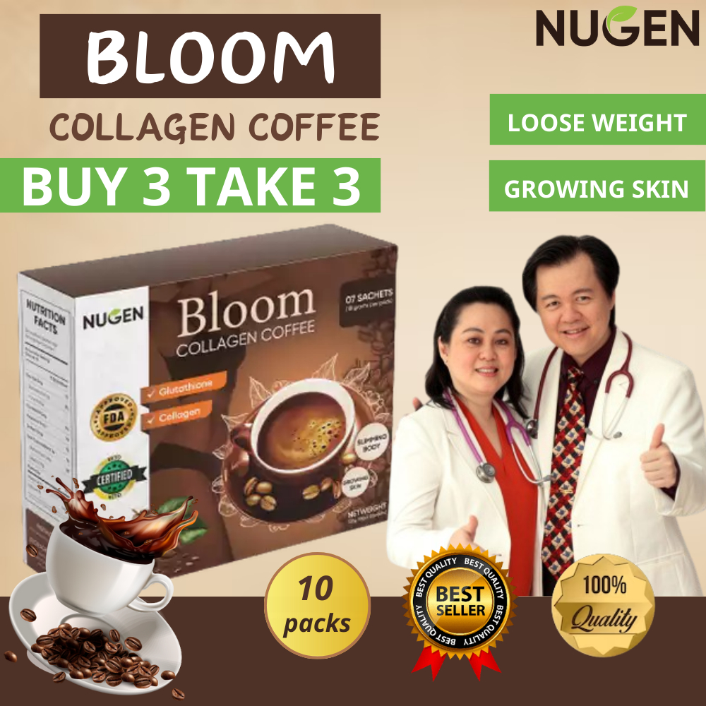 NUGEN Bloom Collagen Coffee Original for Weight Loss Slim Body add ...