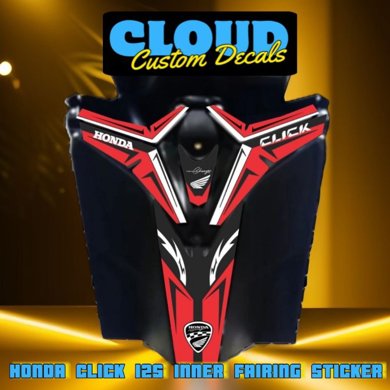 Honda Click Inner Fairings original sticker lamimated print | Shopee ...