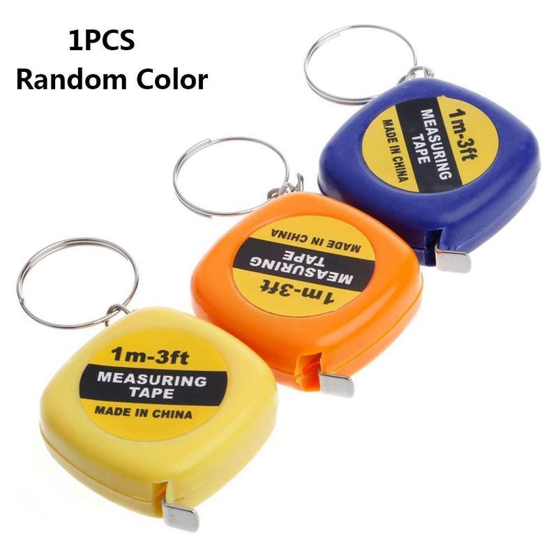 Portable Mini Keychain 1 Meter Steel Tape Measure Small Portable Pull ...