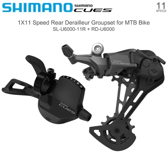 Shimano Cues U6000 1X11 Speed Groupset U6000-11R Right Shifter Lever RD-U6000 MTB Bike Parts ...