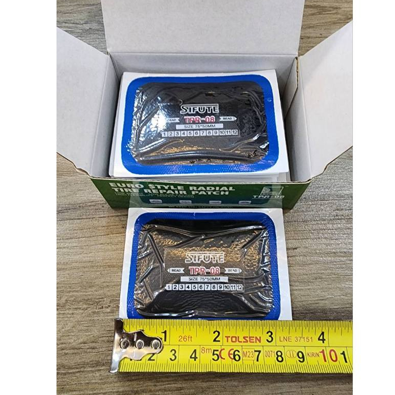 Radial Tire Patch (75mm x 50mm) (10pcs) Vulcanizing patch | Shopee ...