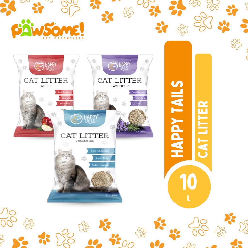 HAPPY TAILS CAT LITTER 10L | Shopee Philippines